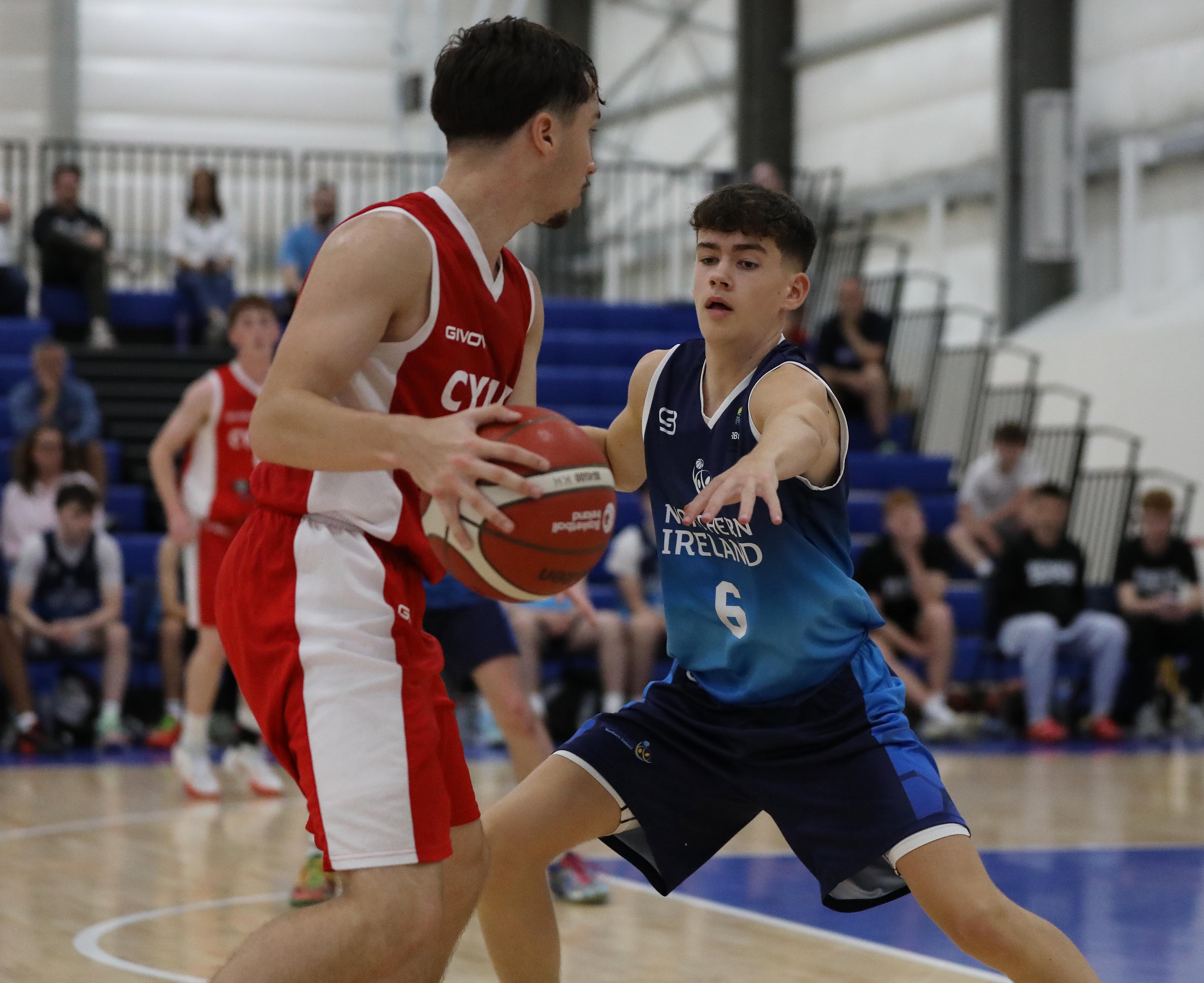 BNI U17 Men NI v Wales Sat 0825JC039 - Basketball NI